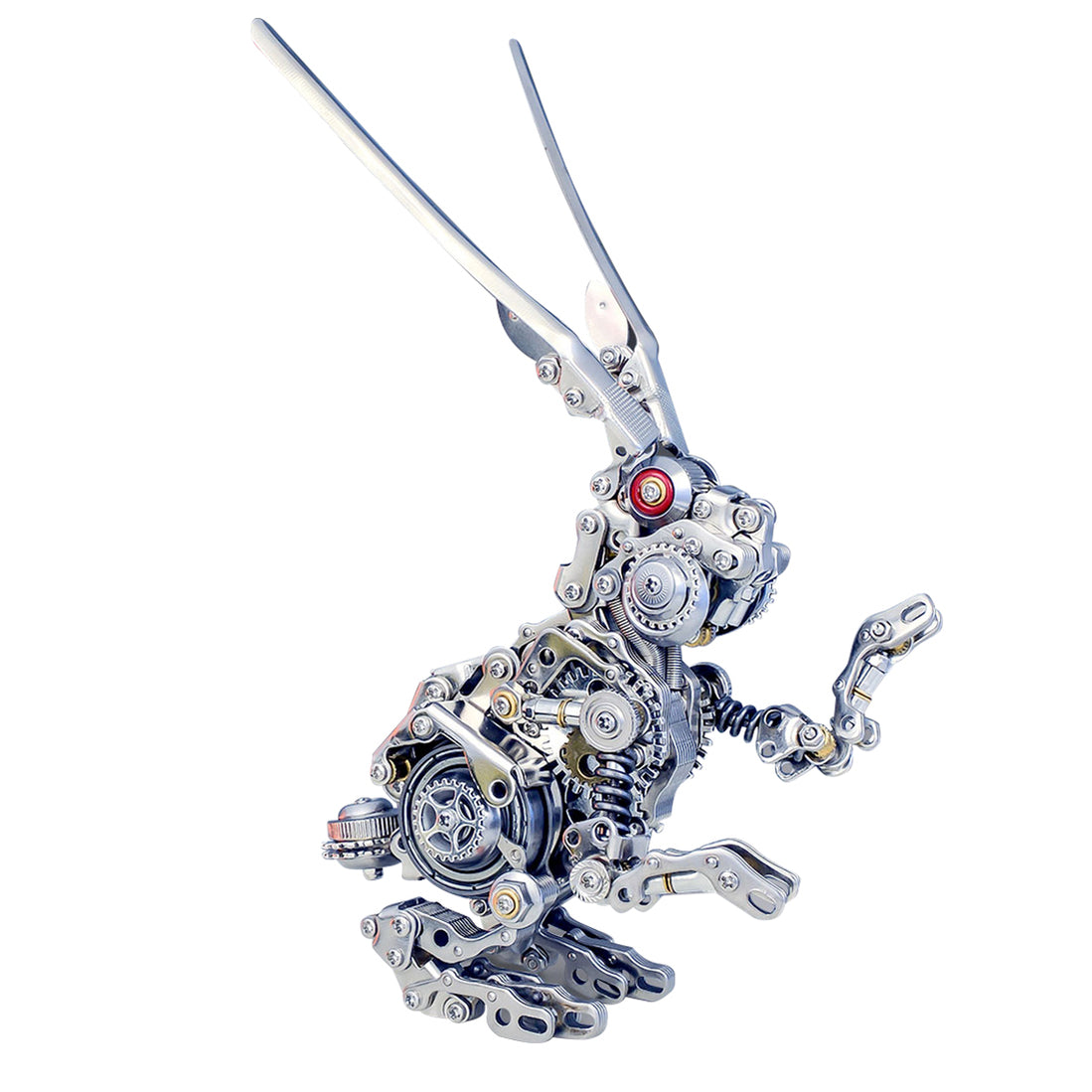 3D Puzzle DIY Model Kit Jigsaw Metal Punk Mechanical Rabbit Model Mech ...