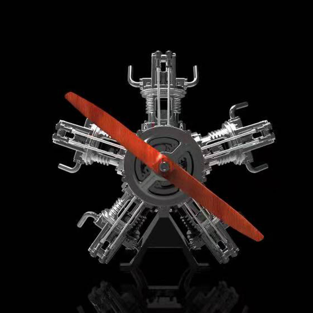 5 Cylinder Radial Engine Model Kit that Works - Build Your Own Radial ...
