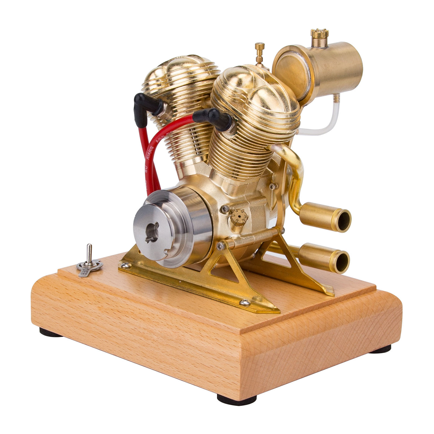 R28 Mini V Twin V2 Engine OHV Motorcycle Gasoline IC Engine - EngineDIY