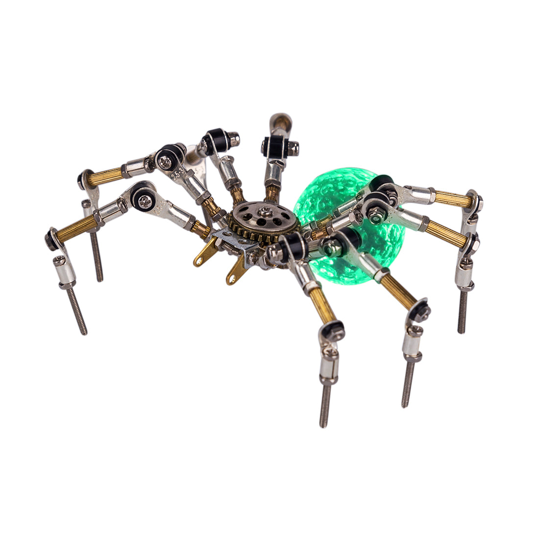 3D Metal Spider Model DIY Kits with 3CM Glowing LED Crystal Ball -270P ...