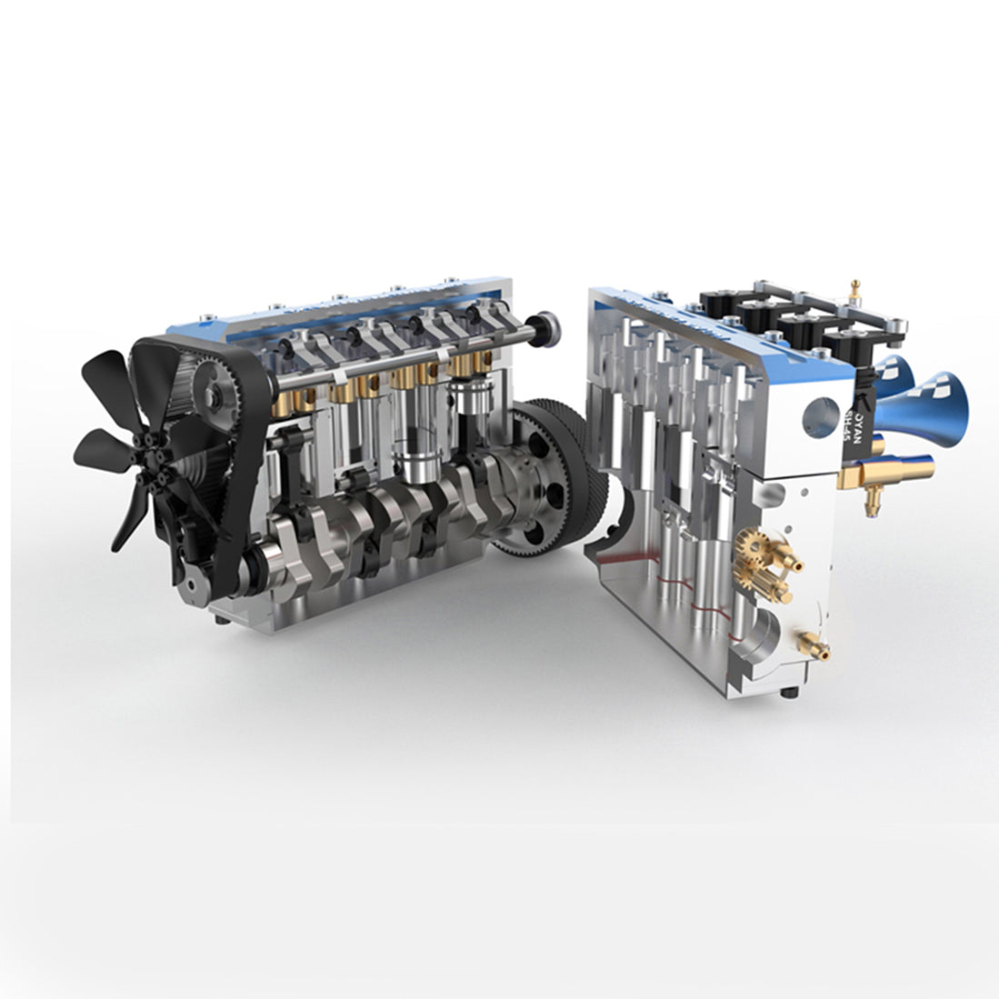 TOYAN FS-L400 14cc Inline 4 Cylinder 4 Stroke Water-cooled Nitro Engin ...