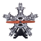 5 Cylinder Radial Engine Model Kit that Works - Build Your Own Radial ...