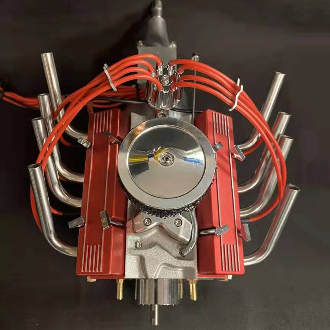 V8 Engine Model That Works - 1/4 Scale Nitro Powered V8 Working Engine ...