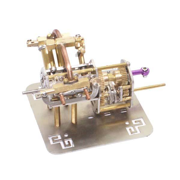 Mini V4 Steam Engine Model with Reverse Gearbox Toy Creative Gift ...