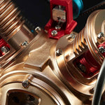 V2 Car Engine Assembly Kit Metal V-Twin 2 Cylinder Engine Build Kit ...