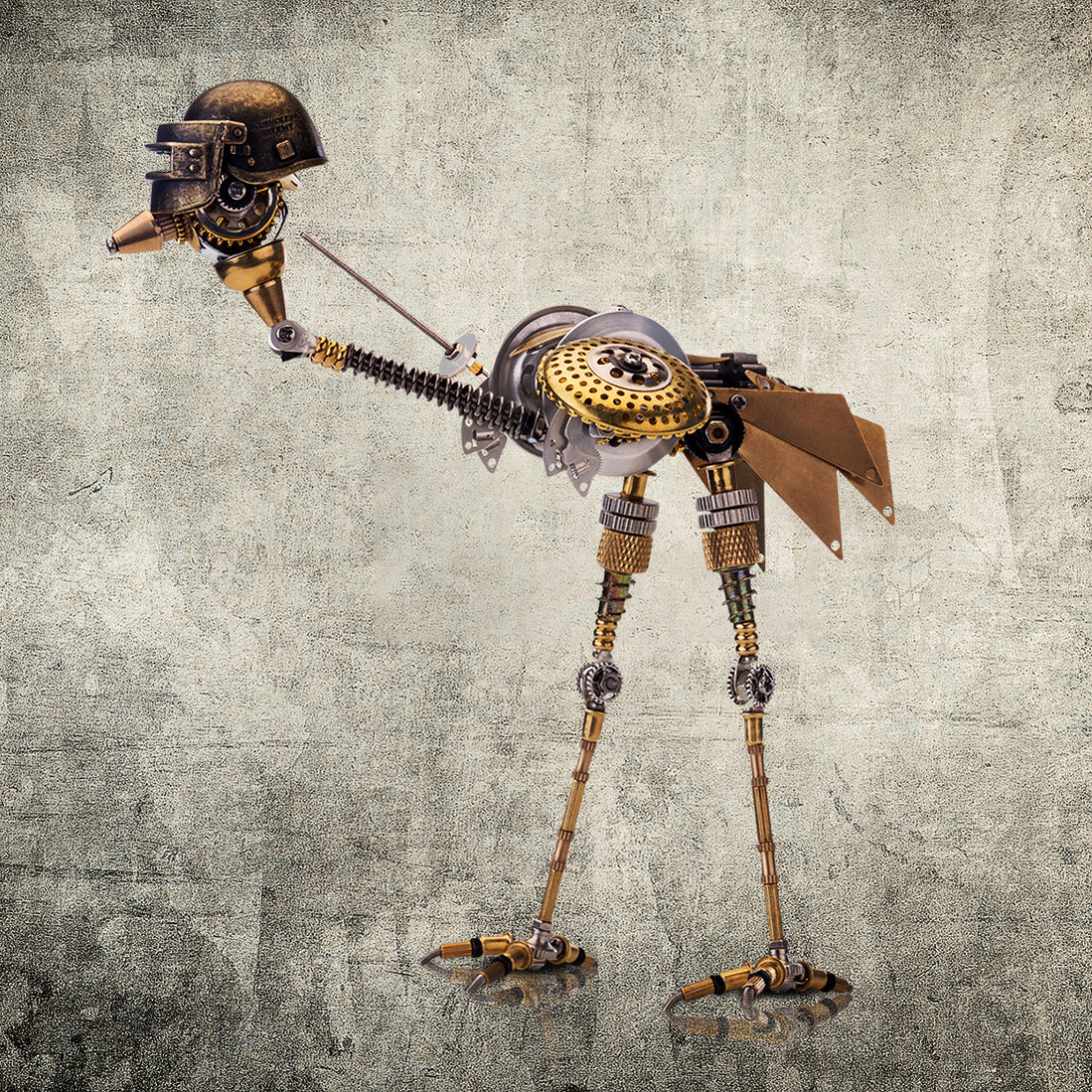 3D Metal Steampunk Craft Puzzle Mechanical Emu Turkey and Ostrich Mode ...