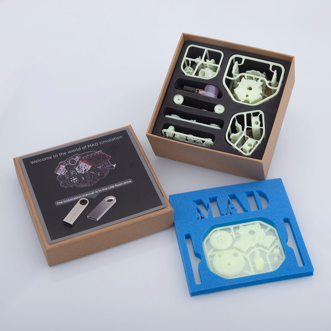 V8 Engine Model Kit that Works - Build Your Own V8 Engine - Paint Your ...