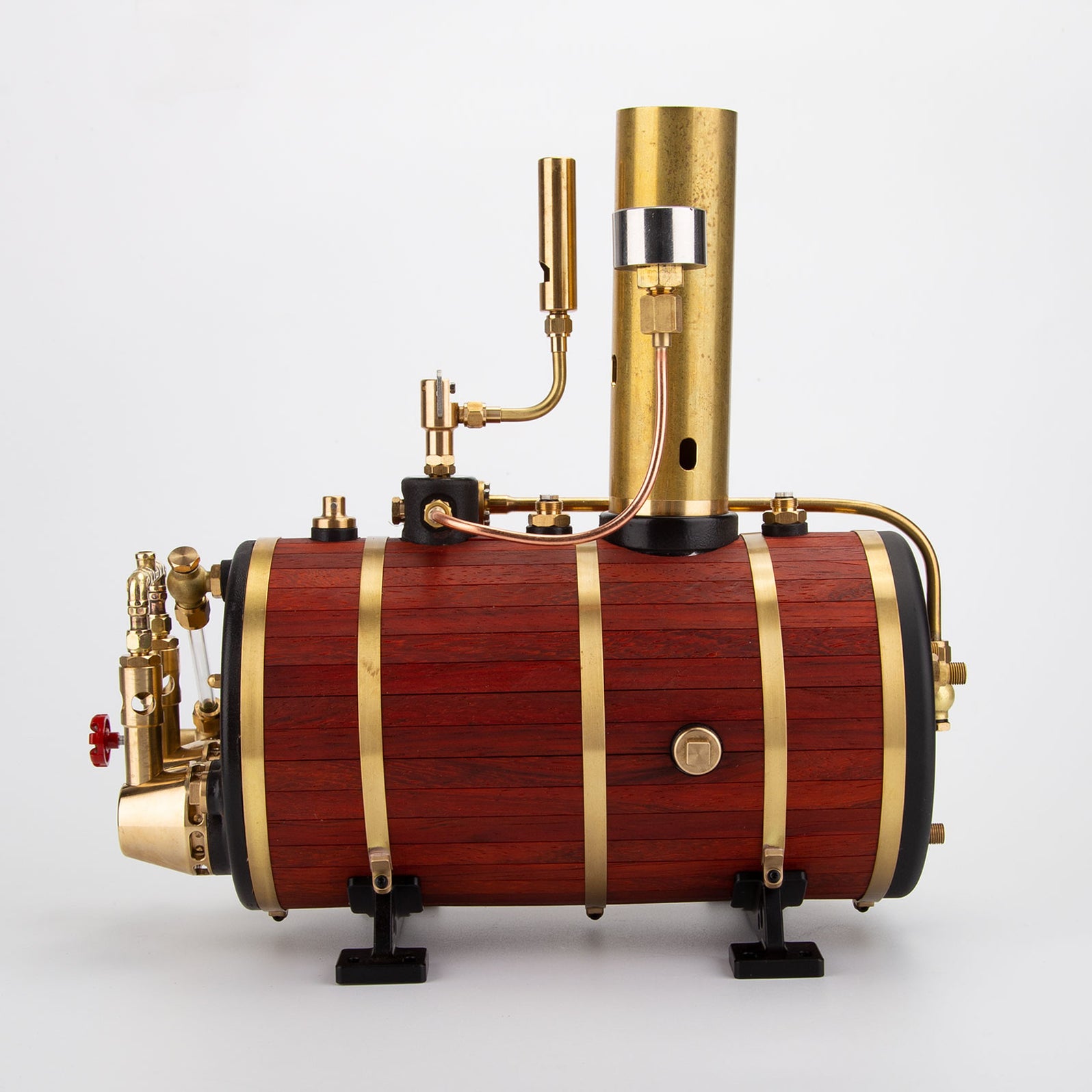 KACIO WS100L 850mL Horizontal Steam Boiler for Model Ship Steam Engine ...
