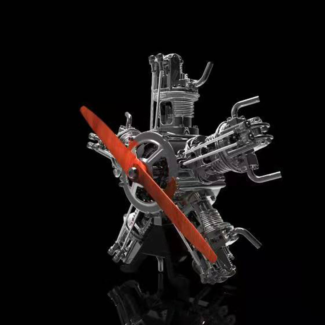 5 Cylinder Radial Engine Model Kit that Works - Build Your Own Radial ...