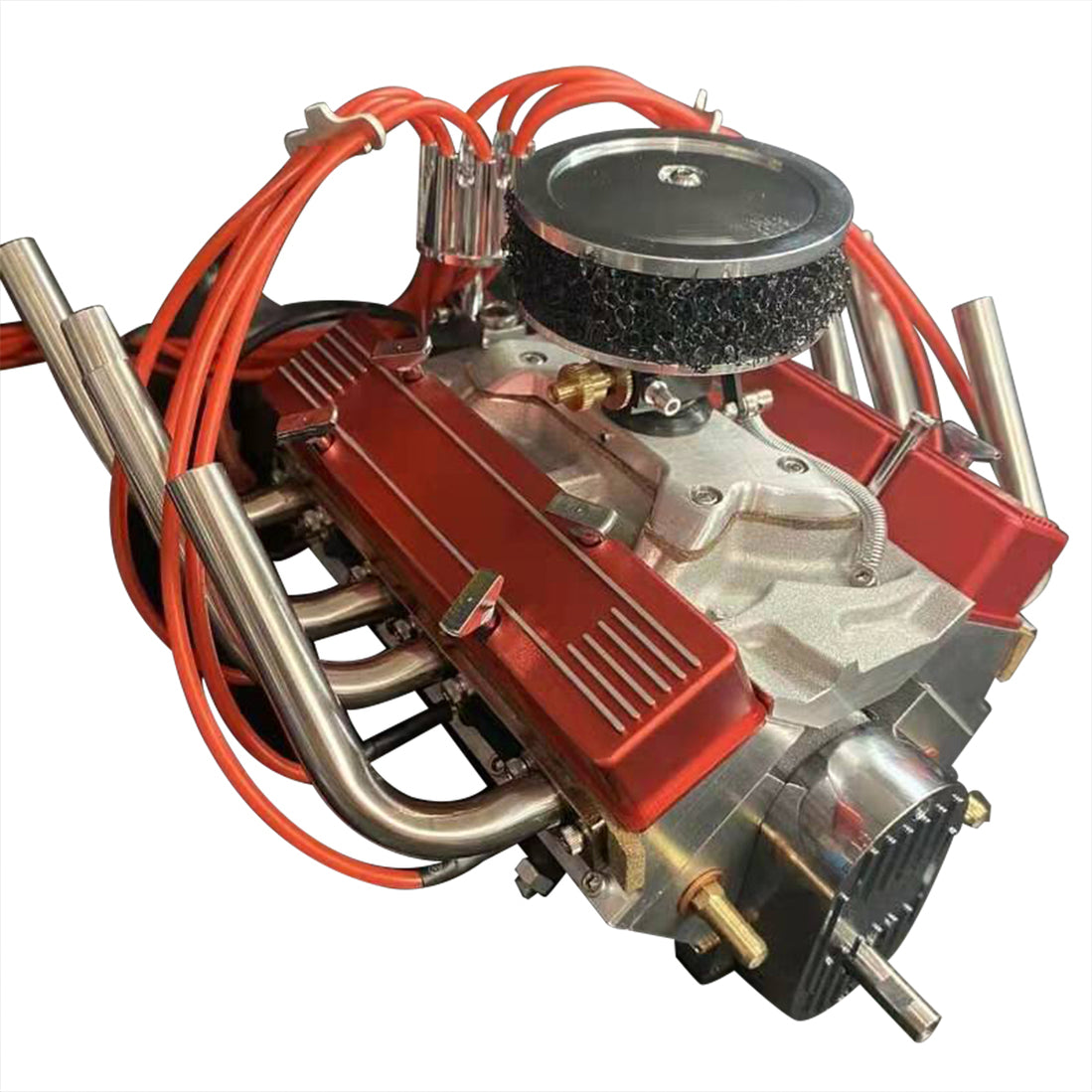V8 Engine Model That Works - 1/4 Scale Nitro Powered V8 Working Engine ...