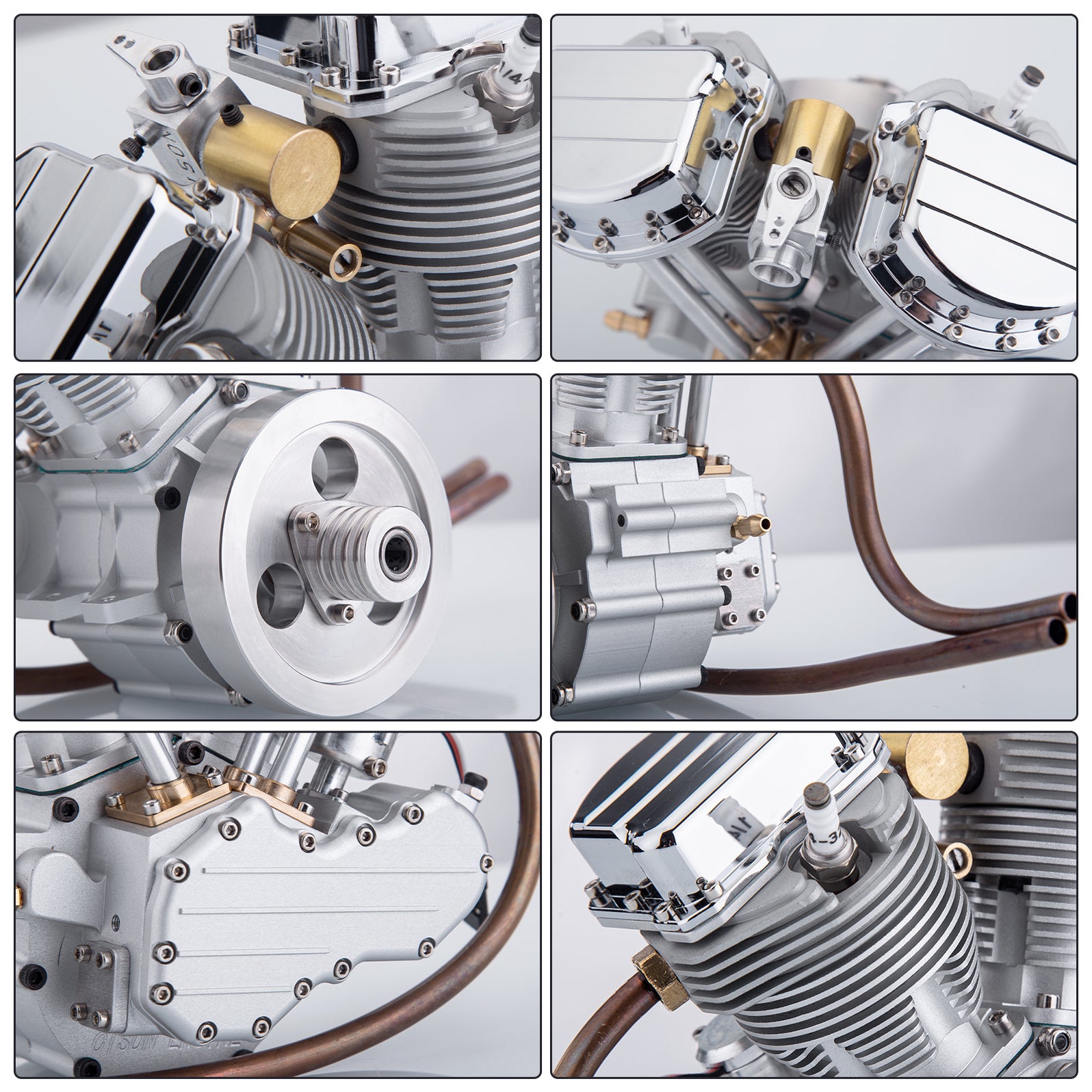 CISON FG-VT9 9cc V2 Engine V-Twin Dual Cylinder 4-Stroke Air-Cooled Ga ...