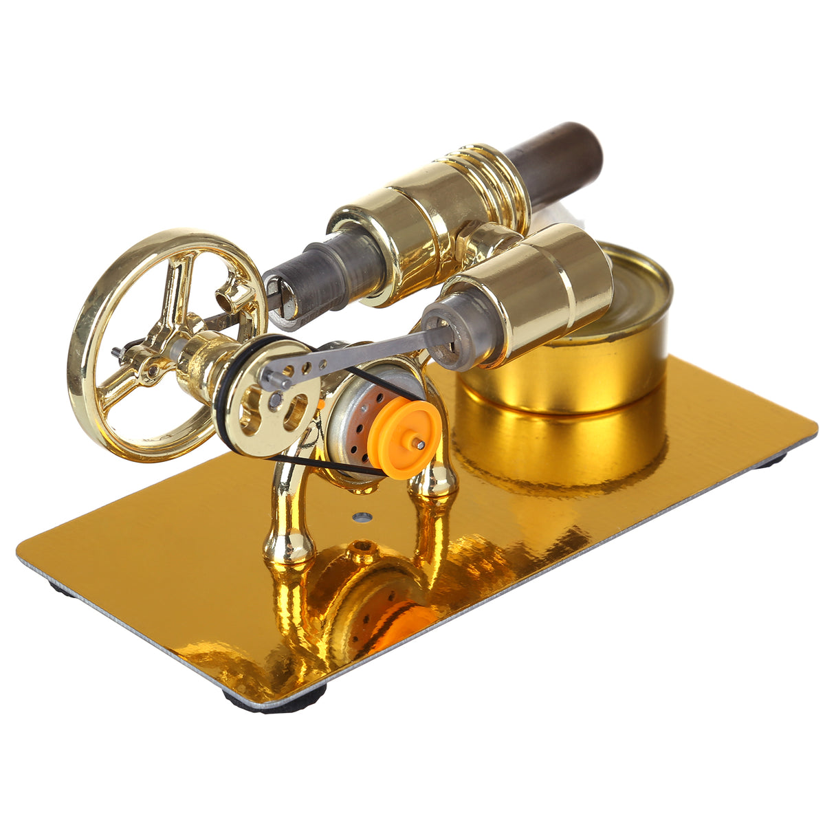 Hot Air Stirling Engine External Combustion Engine Model with LED Bulb ...