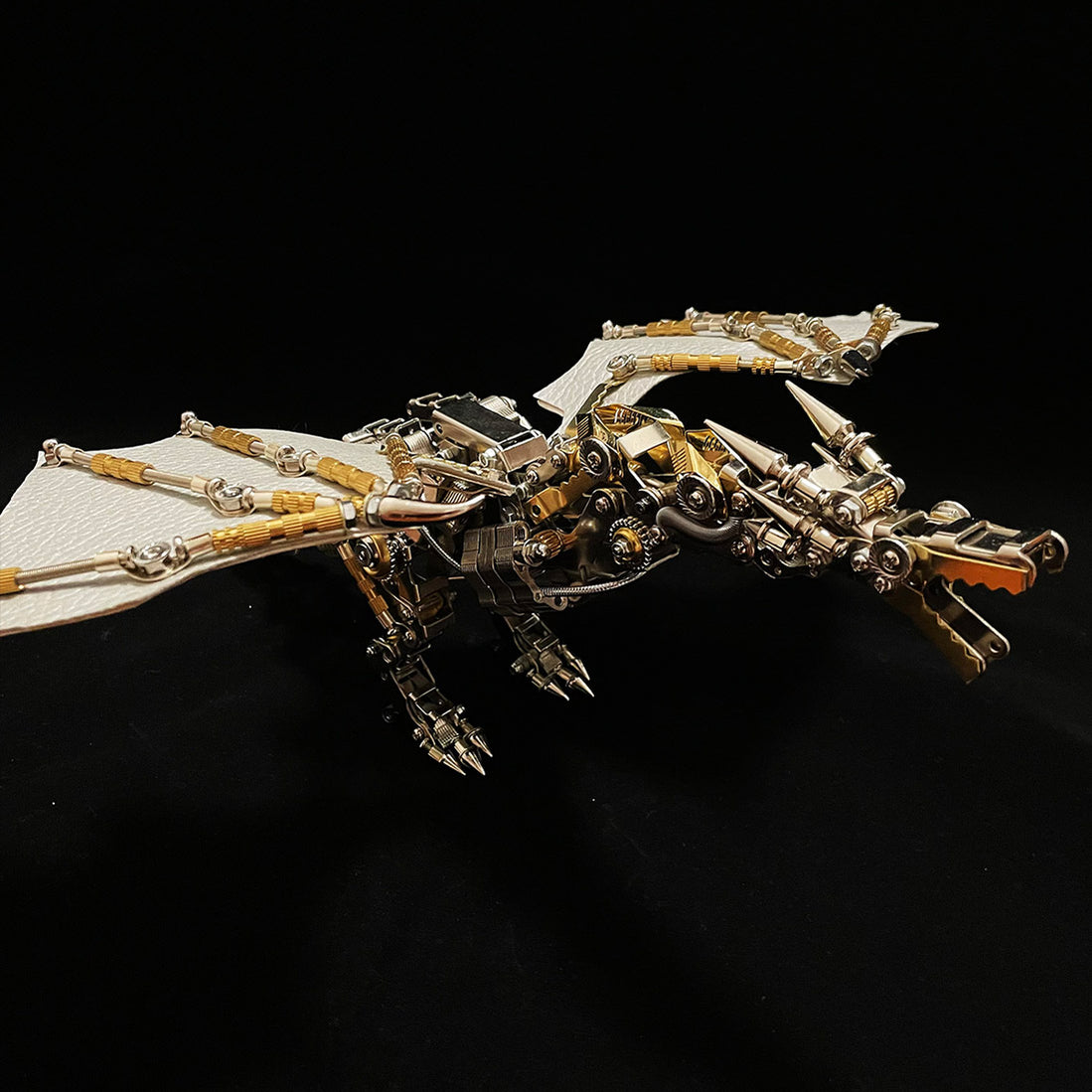 3D Metal Mechanical Steampunk Fly Dragon Crafts DIY Assembly Model Kit ...