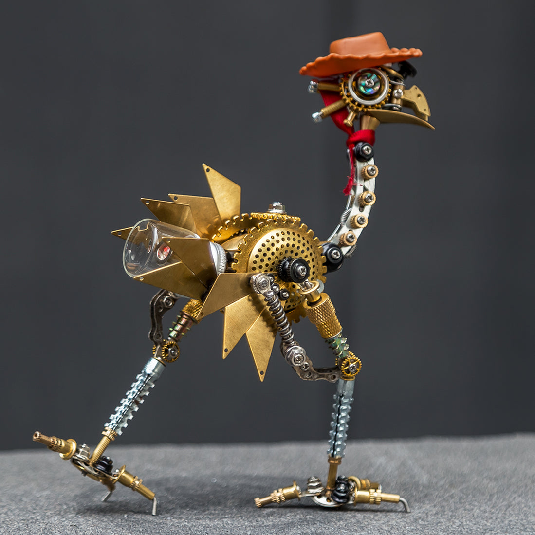 3D Metal Steampunk Craft Puzzle Mechanical Emu Turkey and Ostrich Mode ...