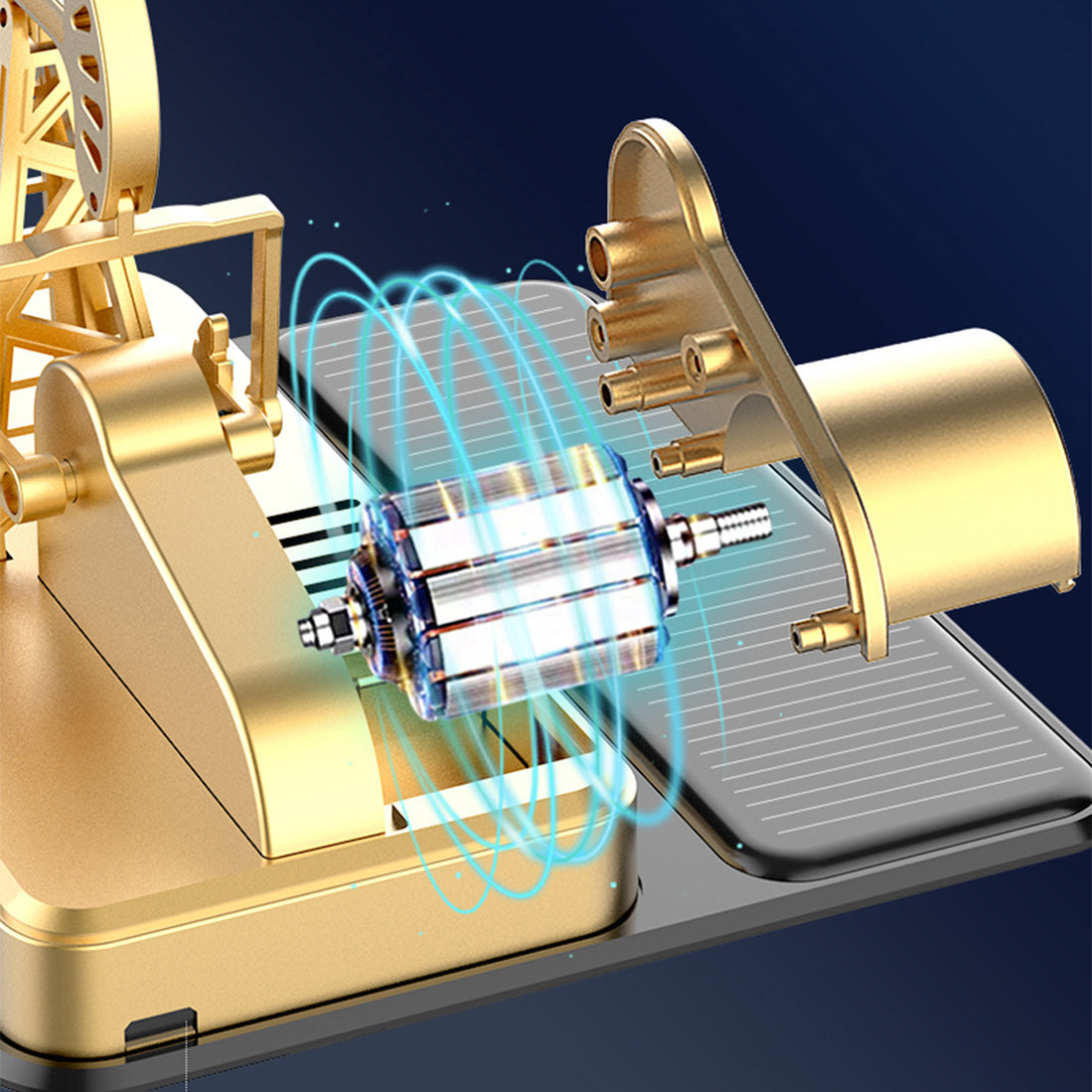 Intelligent Solar Kowtow Machine Model Car Decoration Pumping Unit Mod ...