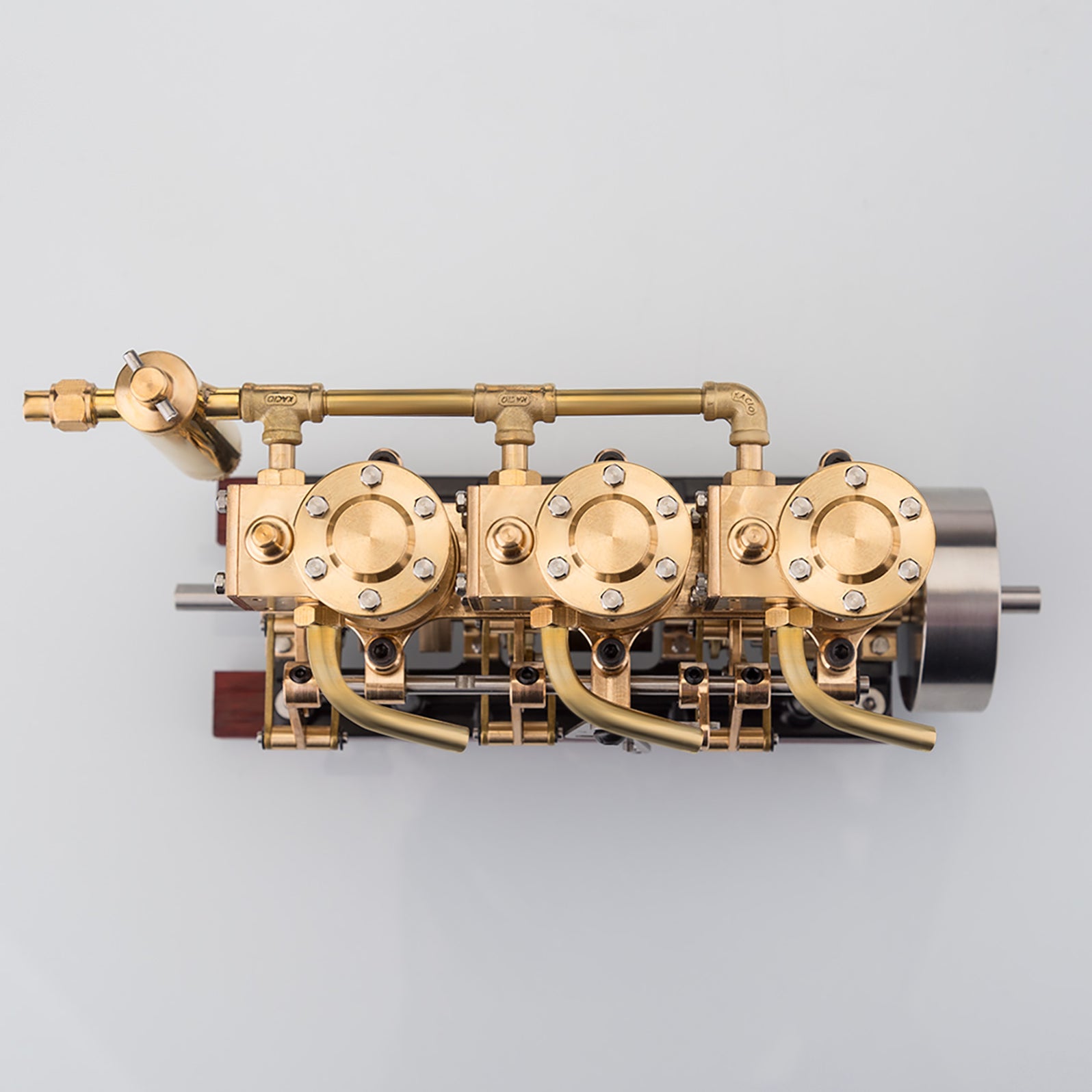 KACIO LS3-13S Steam Engine 3-cylinder Reciprocating Engine with Oil Cu ...