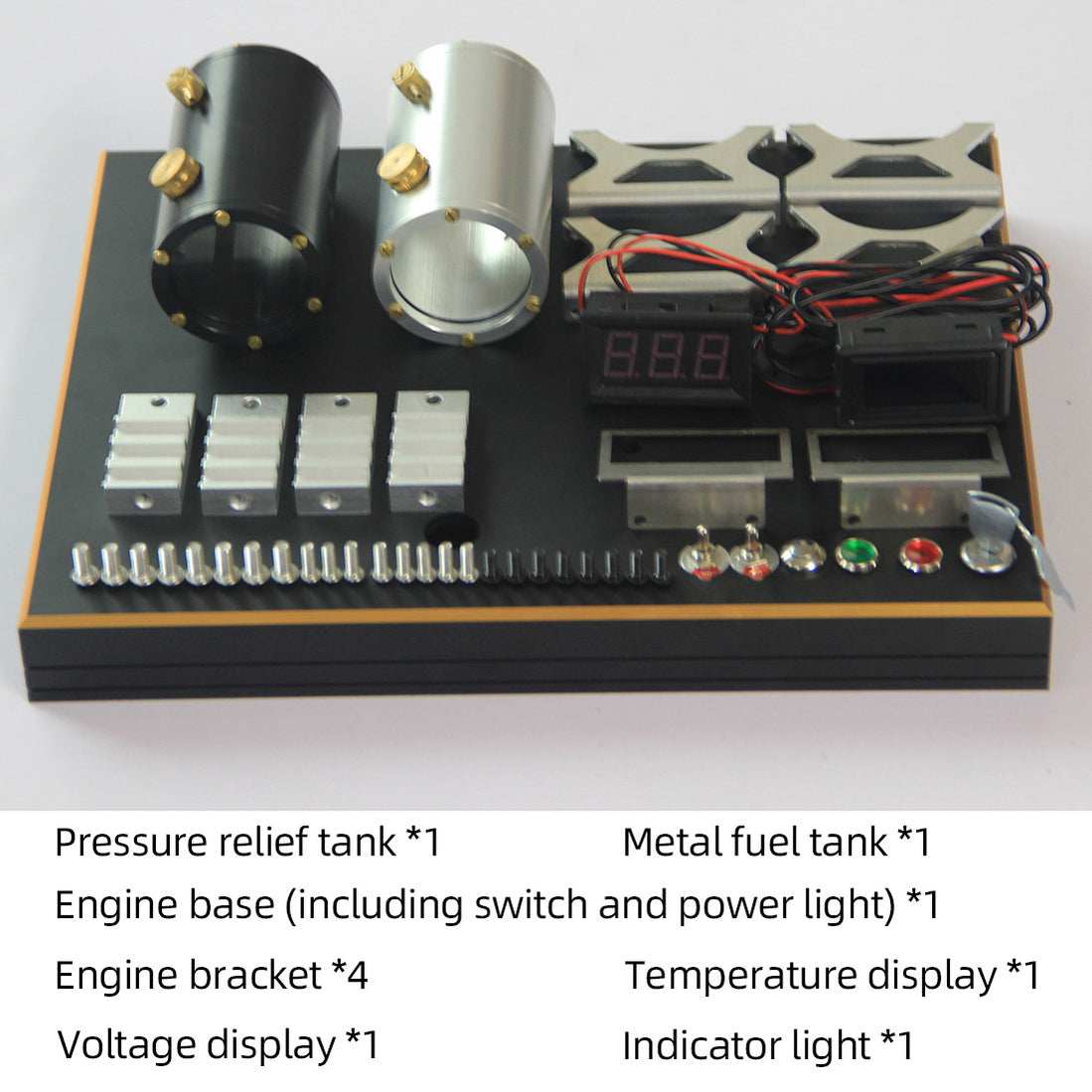 HOWIN×TOYAN V8 Engine FS-V800 Base and Bracket Set - EngineDIY