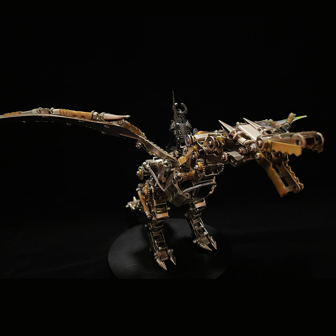 3D Metal Mechanical Steampunk Fly Dragon Crafts DIY Assembly Model Kit ...