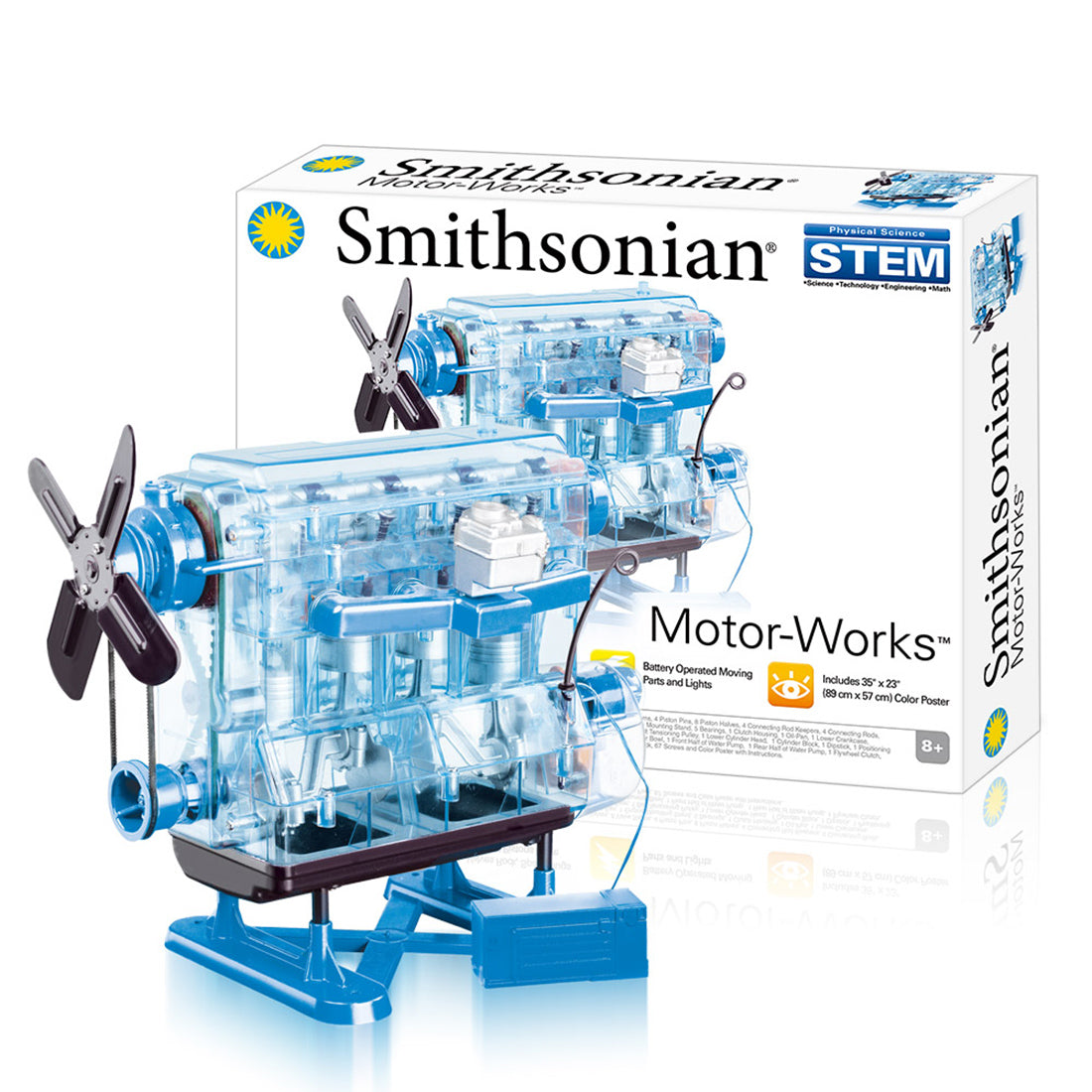 Smithsonian Motor Works Advanced Science Kit - Build Your Own 4 Cylind ...